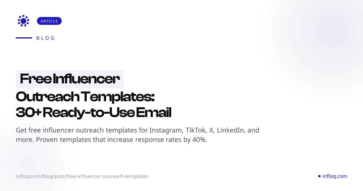 Free Influencer Outreach Templates: 30+ Ready-to-Use Emai...