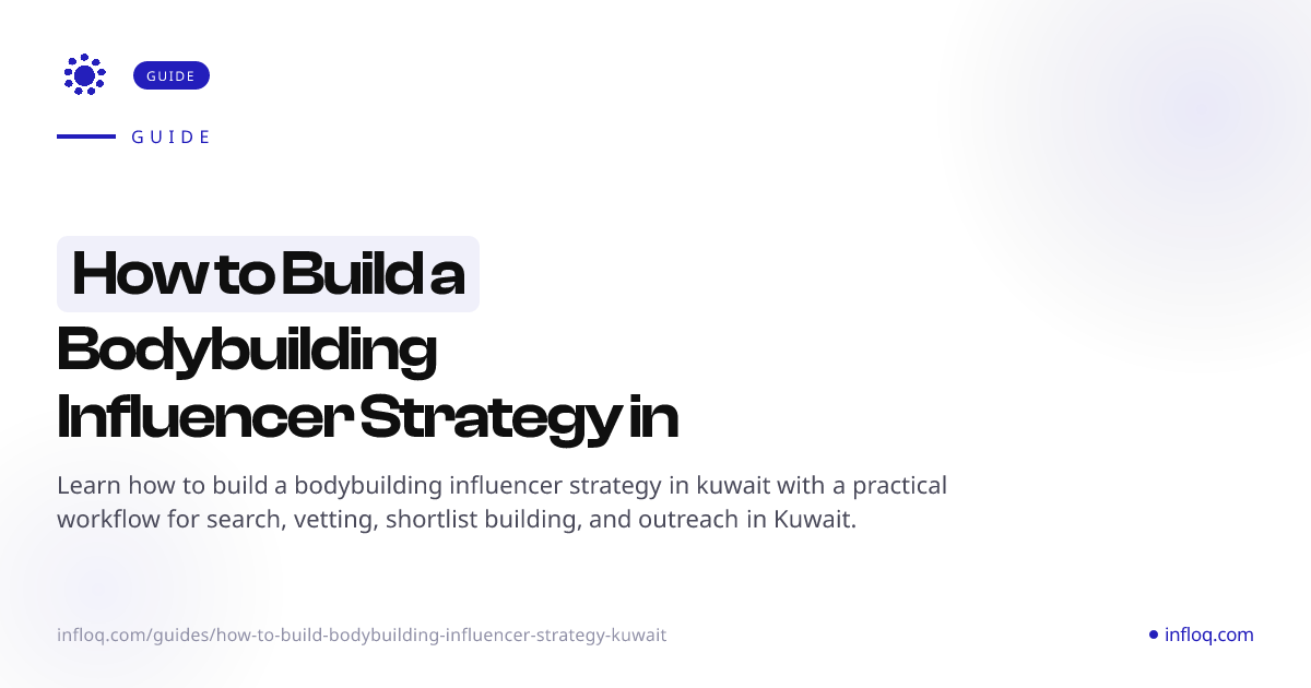 How to Build a Bodybuilding Influencer Strategy in Kuwait...