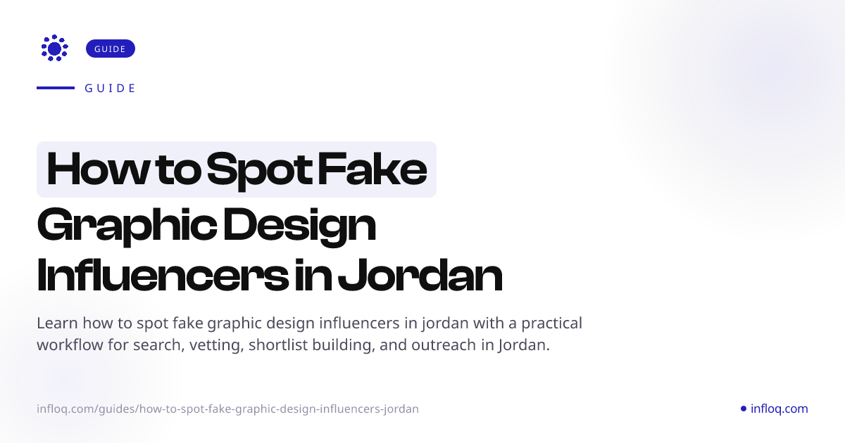 How to Spot Fake Graphic Design Influencers in Jordan | I...